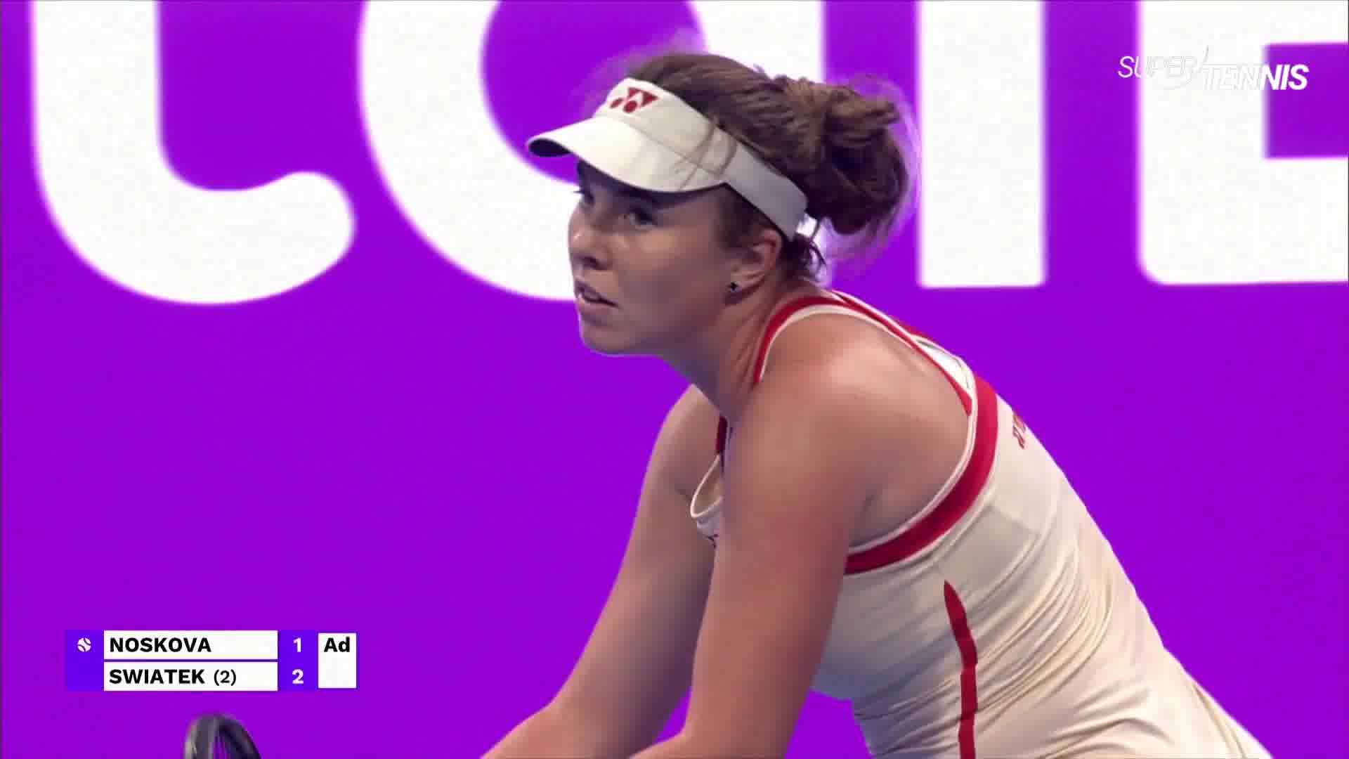 HL | WTA1000 Doha 3T - Noskova vs Swiatek