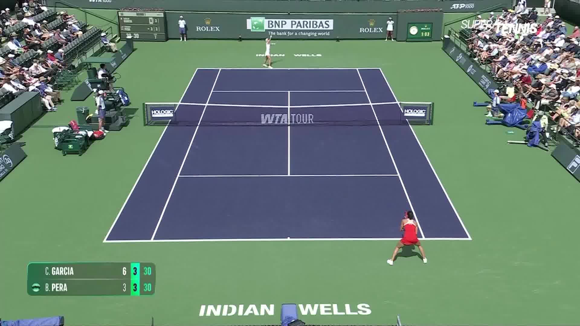 WTA1000 Indian Wells 1T - Garcia vs Pera