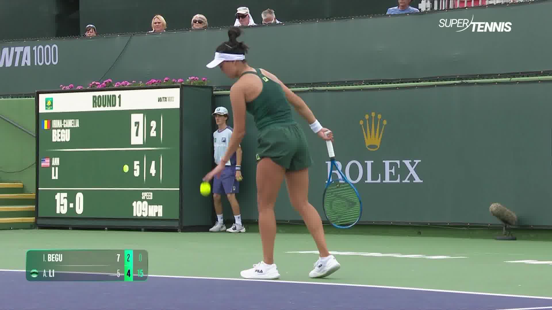 WTA1000 Indian Wells 1T - Begu vs Li