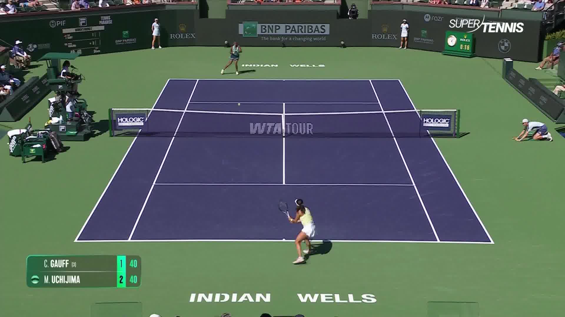 WTA1000 Indian Wells 2T - Gauff vs Uchijima