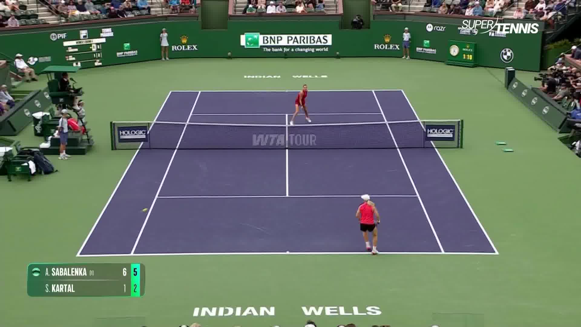 WTA1000 Indian Wells 4T - Sabalenka vs Kartal