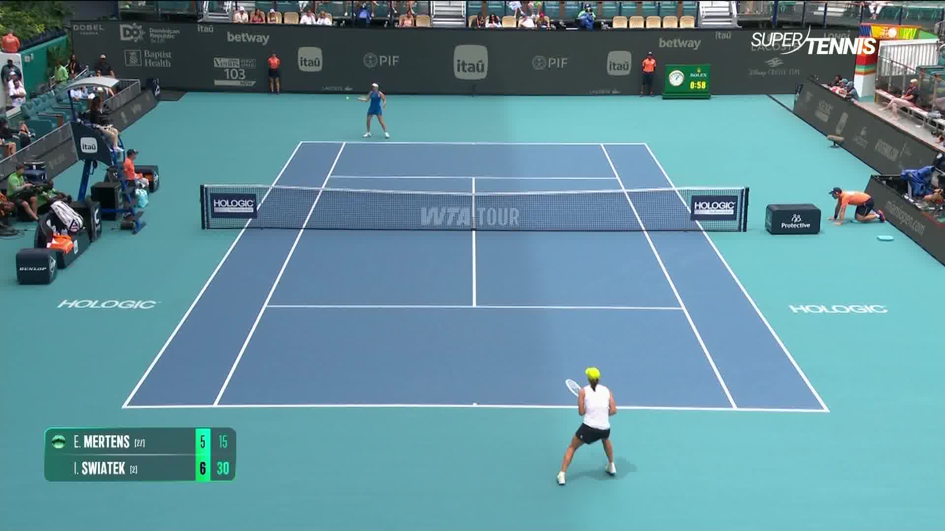 WTA1000 Miami 3T - Mertens vs Swiatek