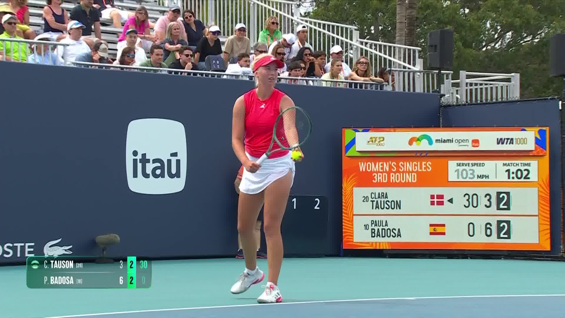 WTA1000 Miami 3T - Tauson vs Badosa