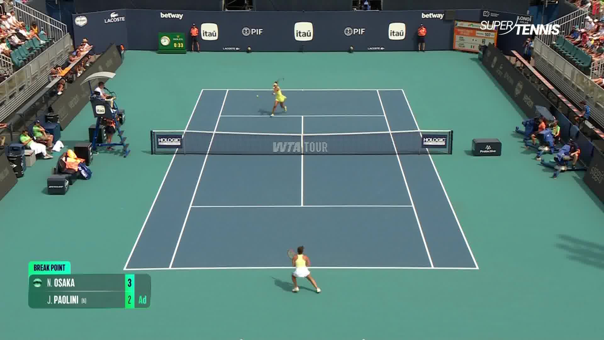 WTA1000 Miami 4T - Paolini vs Osaka