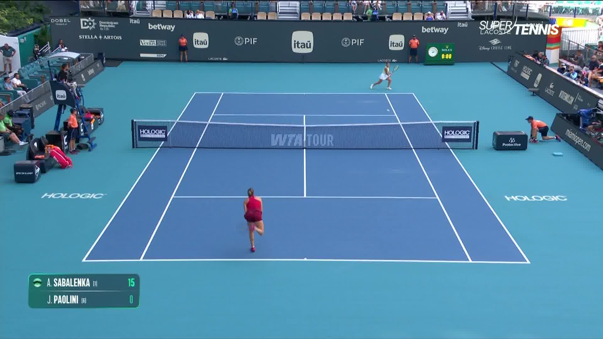 WTA1000 Miami SF - Paolini vs Sabalenka