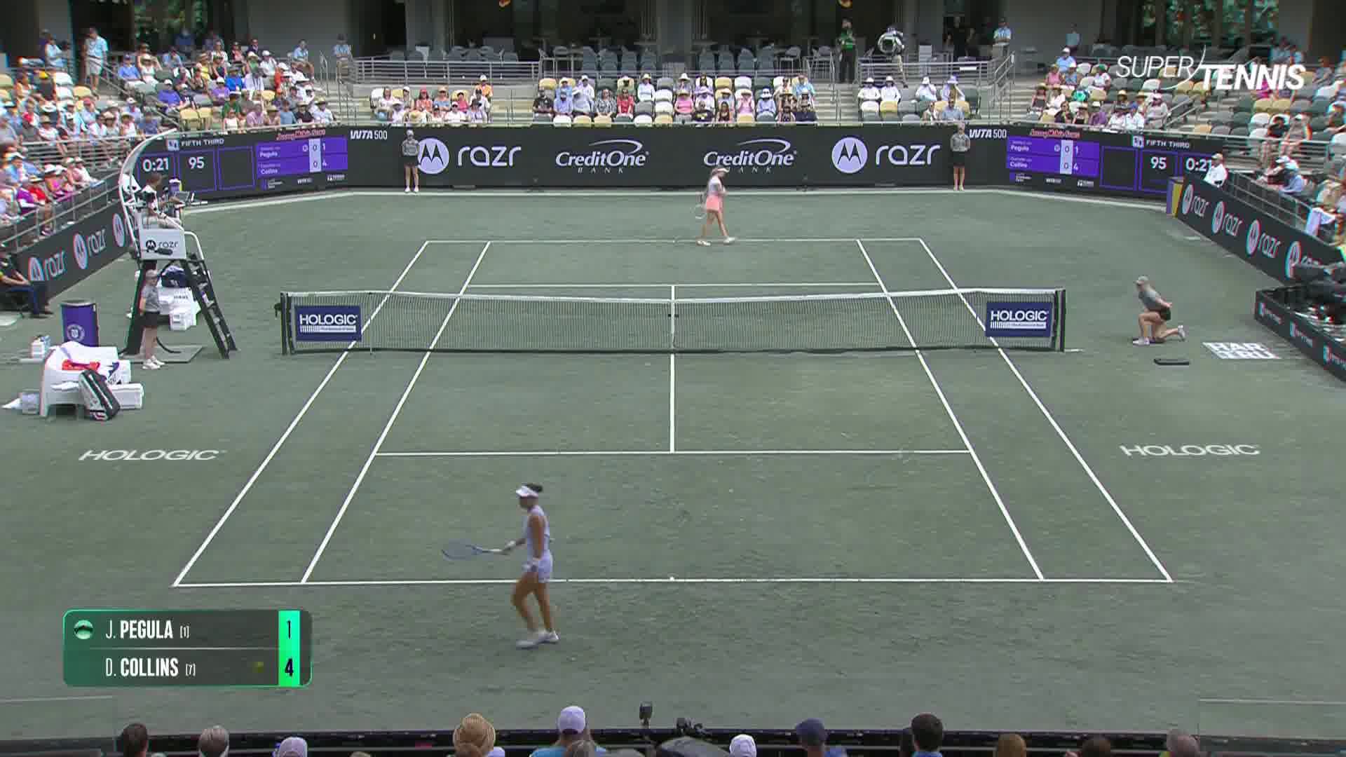 WTA500 Charleston QF - Pegula vs Collins