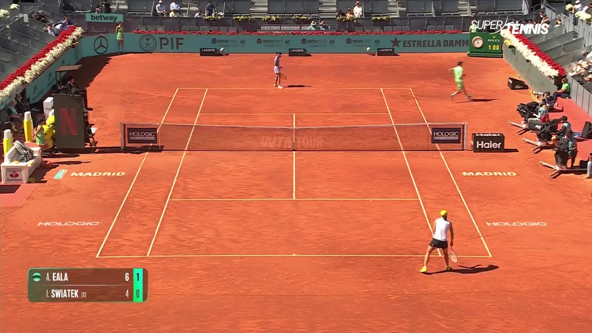 WTA1000 Madrid 2T - Eala vs Swiatek