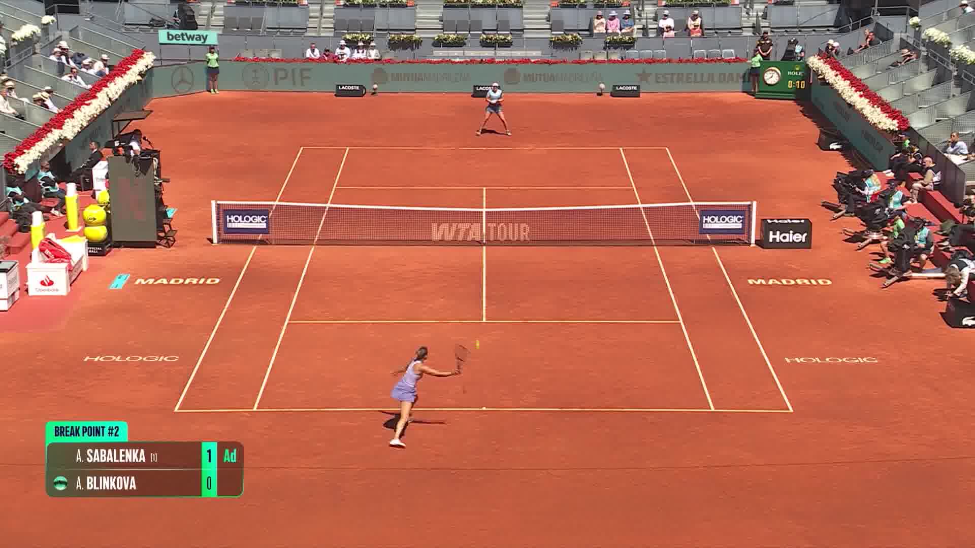 HL | WTA1000 Madrid 2T - Sabalenka vs Blinkova