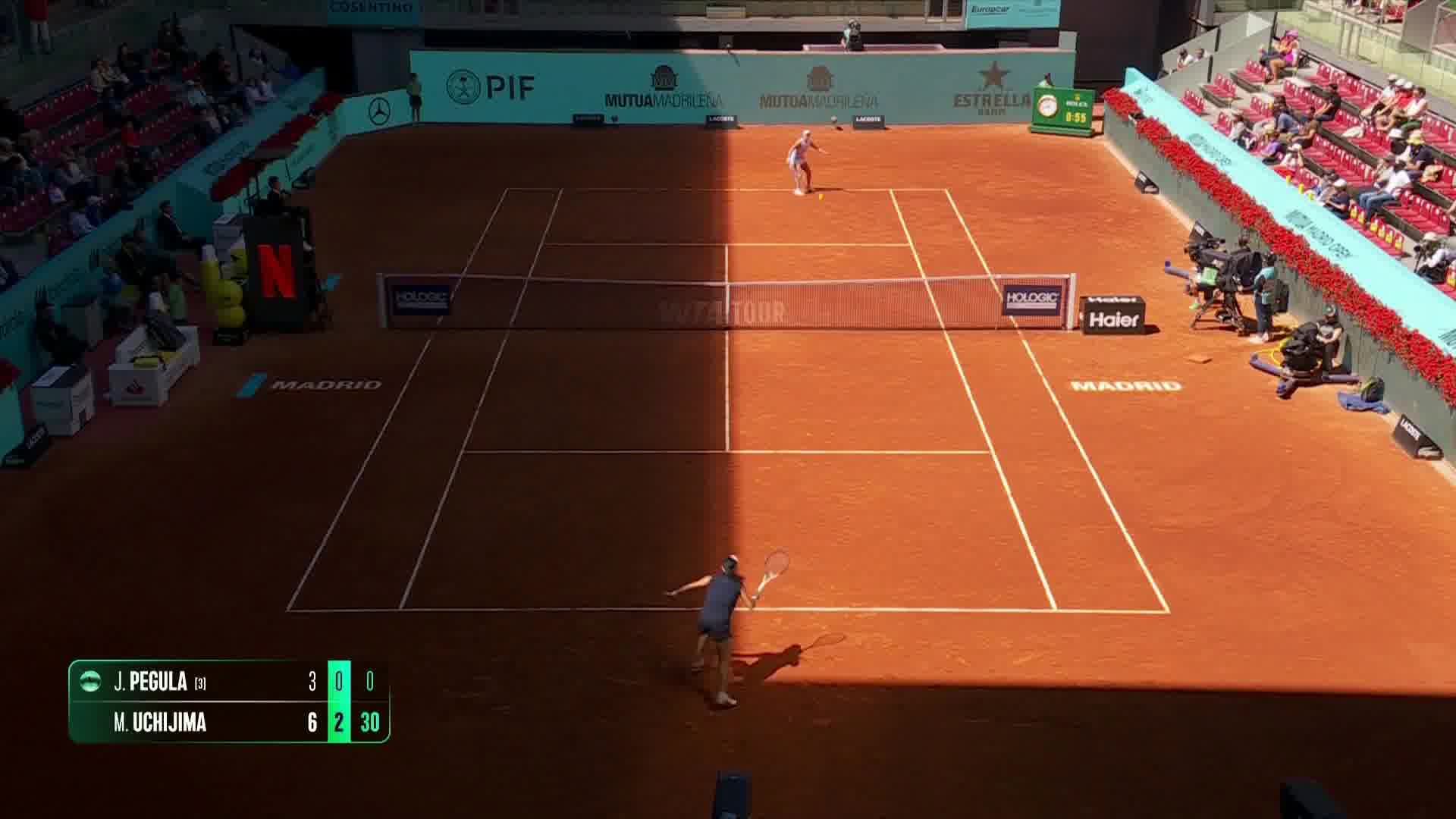 WTA1000 Madrid 3T - Pegula vs Uchijima