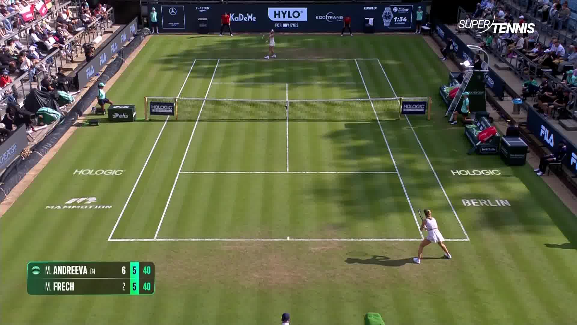 WTA500 Berlino 1T - Andreeva vs Frech